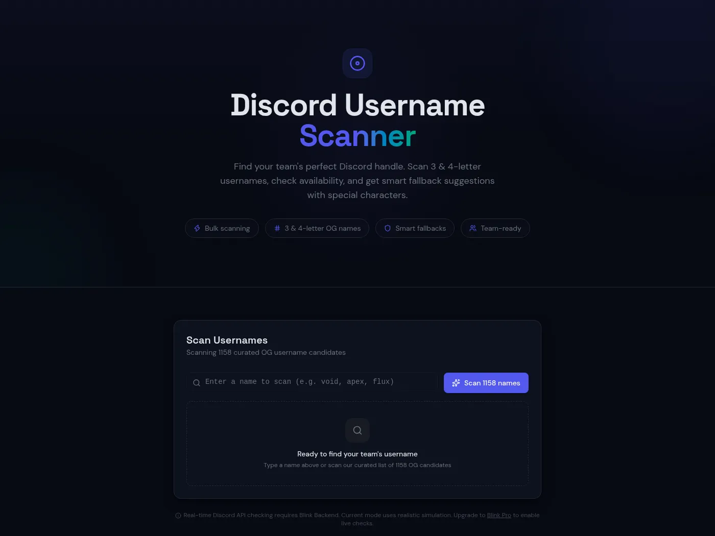 Discord Username Scanner