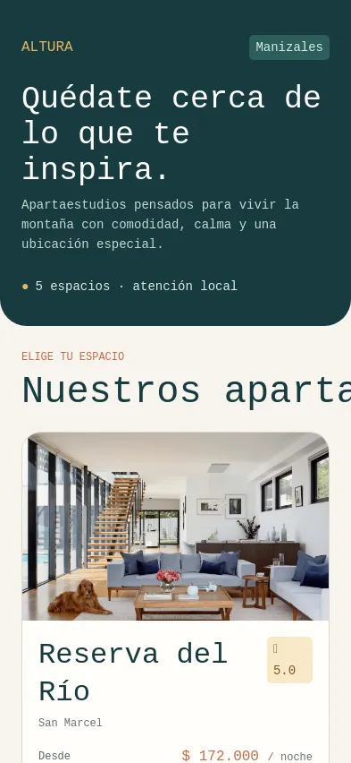 Manizales Stay Booking