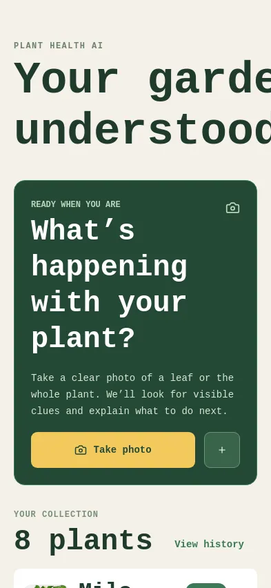 Plant Health AI Lens