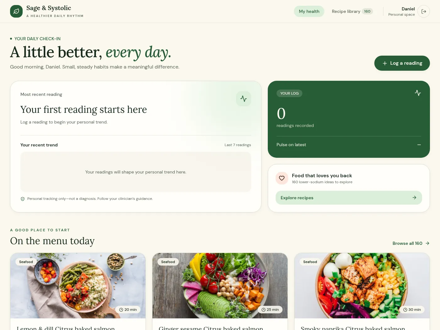 Hypertense Cuisine Tracker