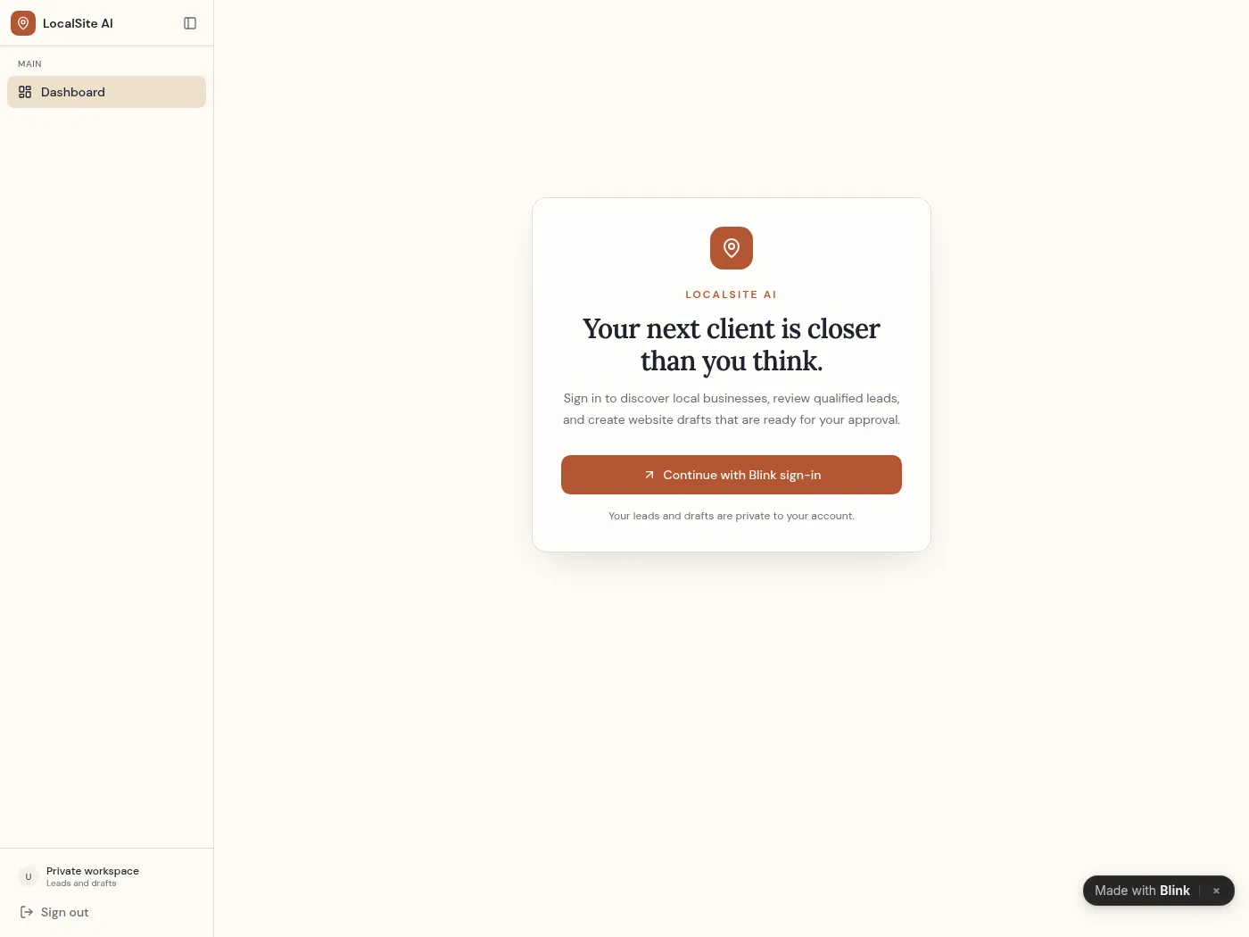 LocalSite AI SaaS Builder