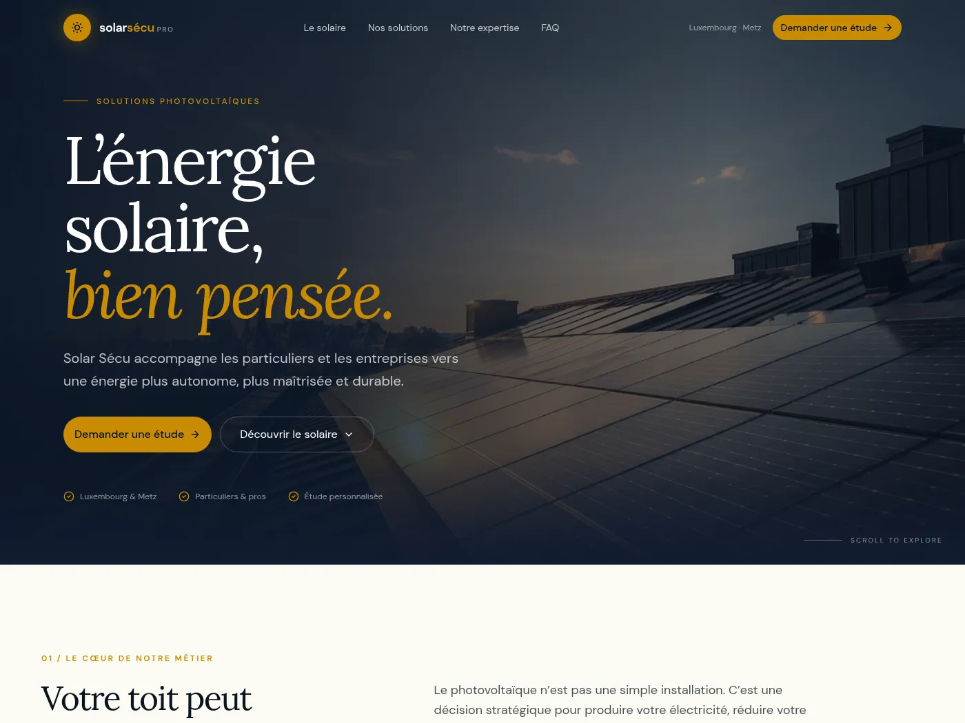 Solar Sécu Pro Site