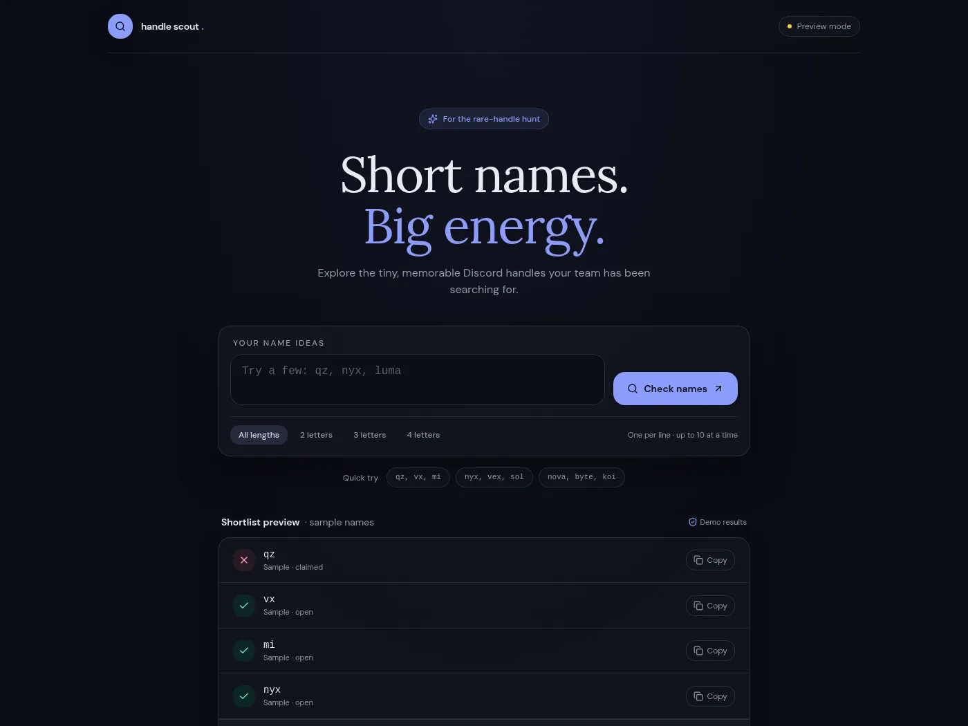 Discord Name Checker