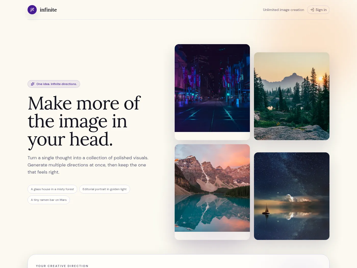 Infinite Image Generator