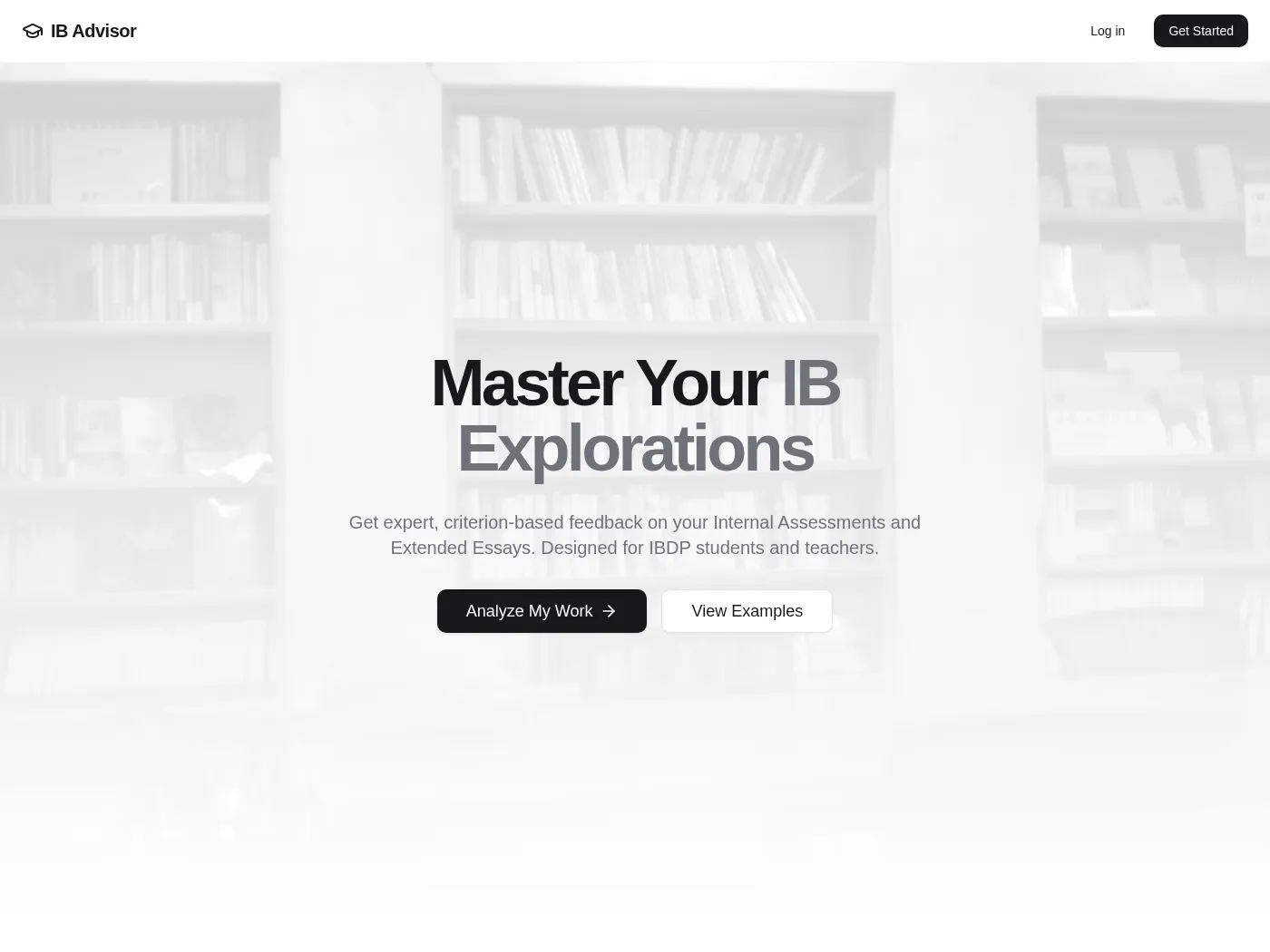 IB Exploration Advisor