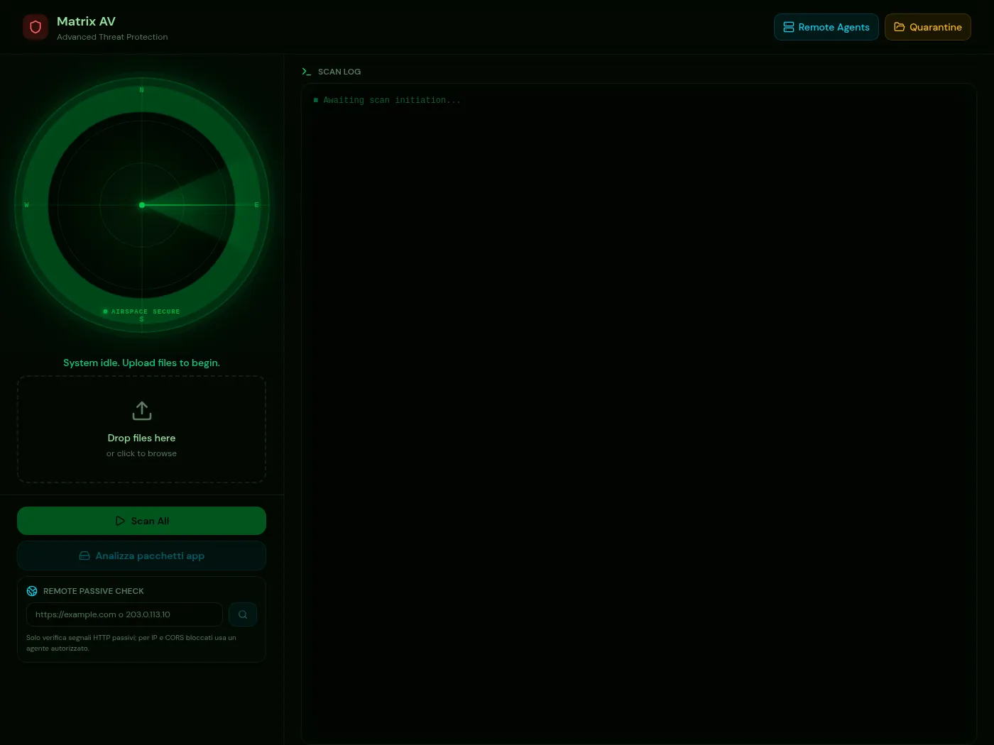 SICURANZA Matrix AV Web