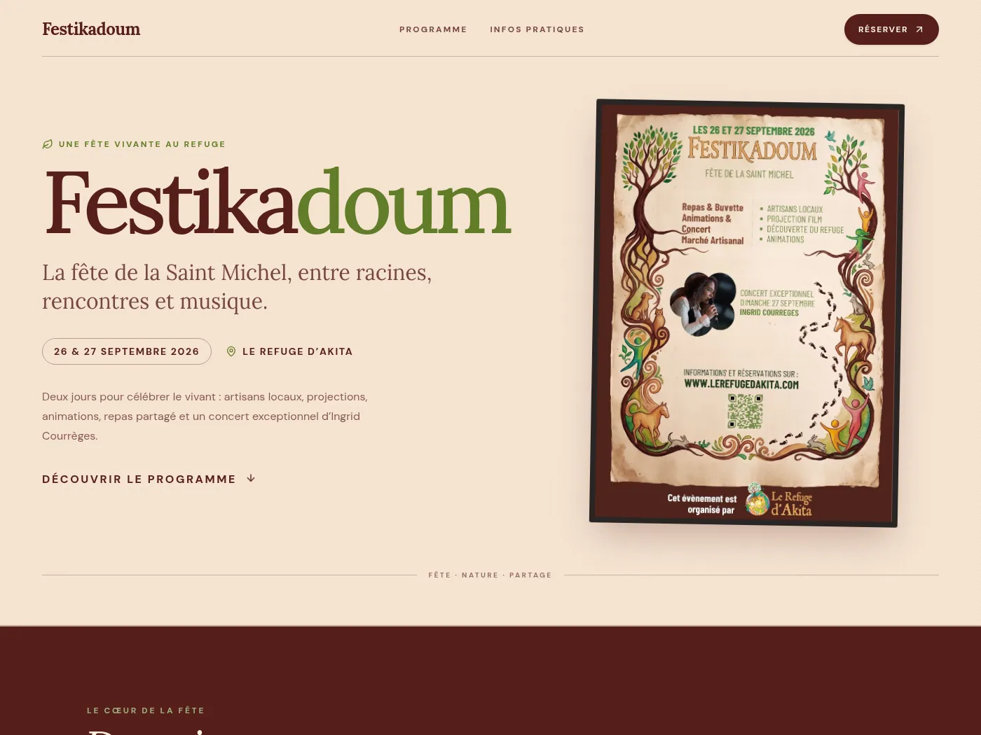 Event Poster Webpage