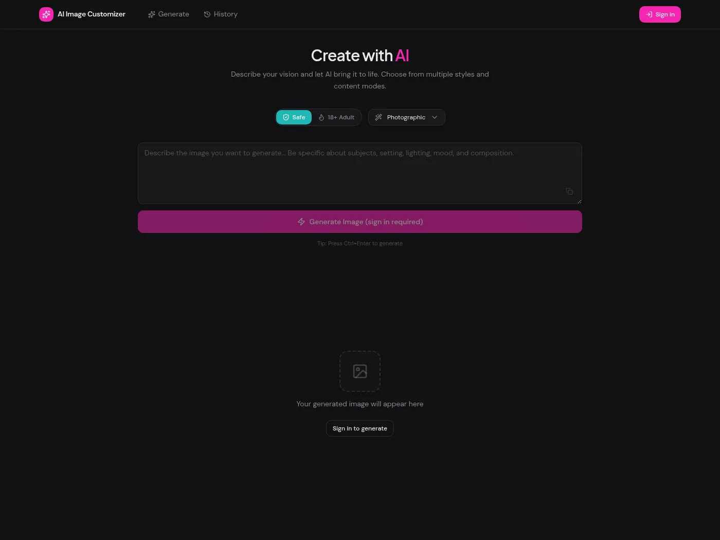 AI Image Customizer