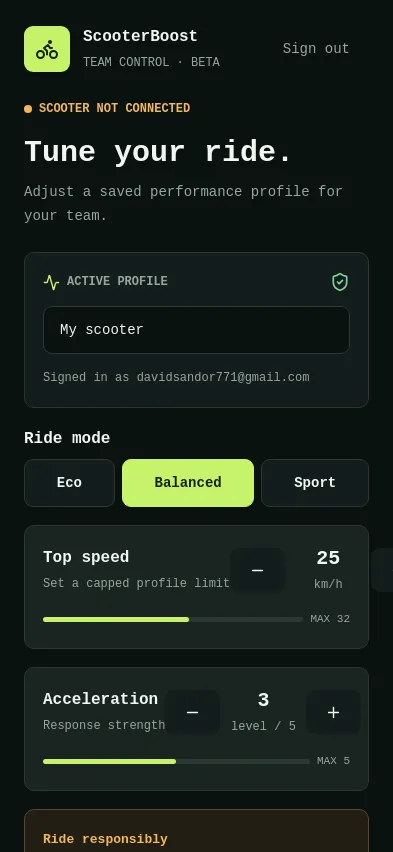 ScooterBoost Mobile