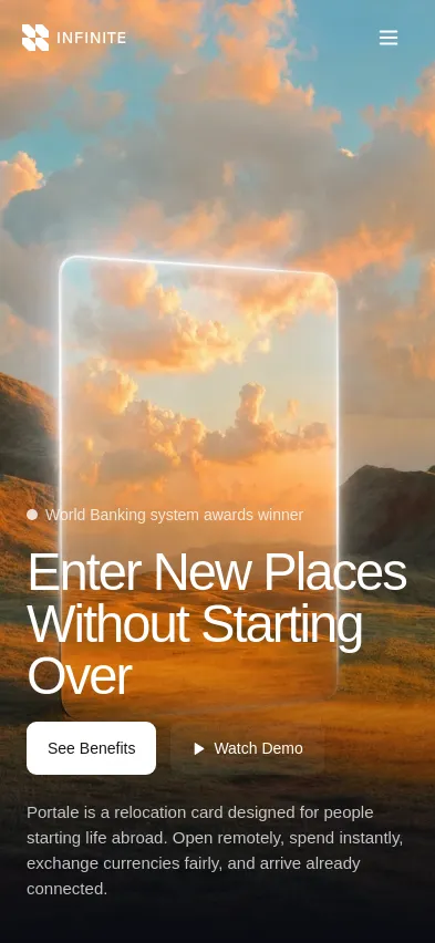 Infinite Scroll Landing