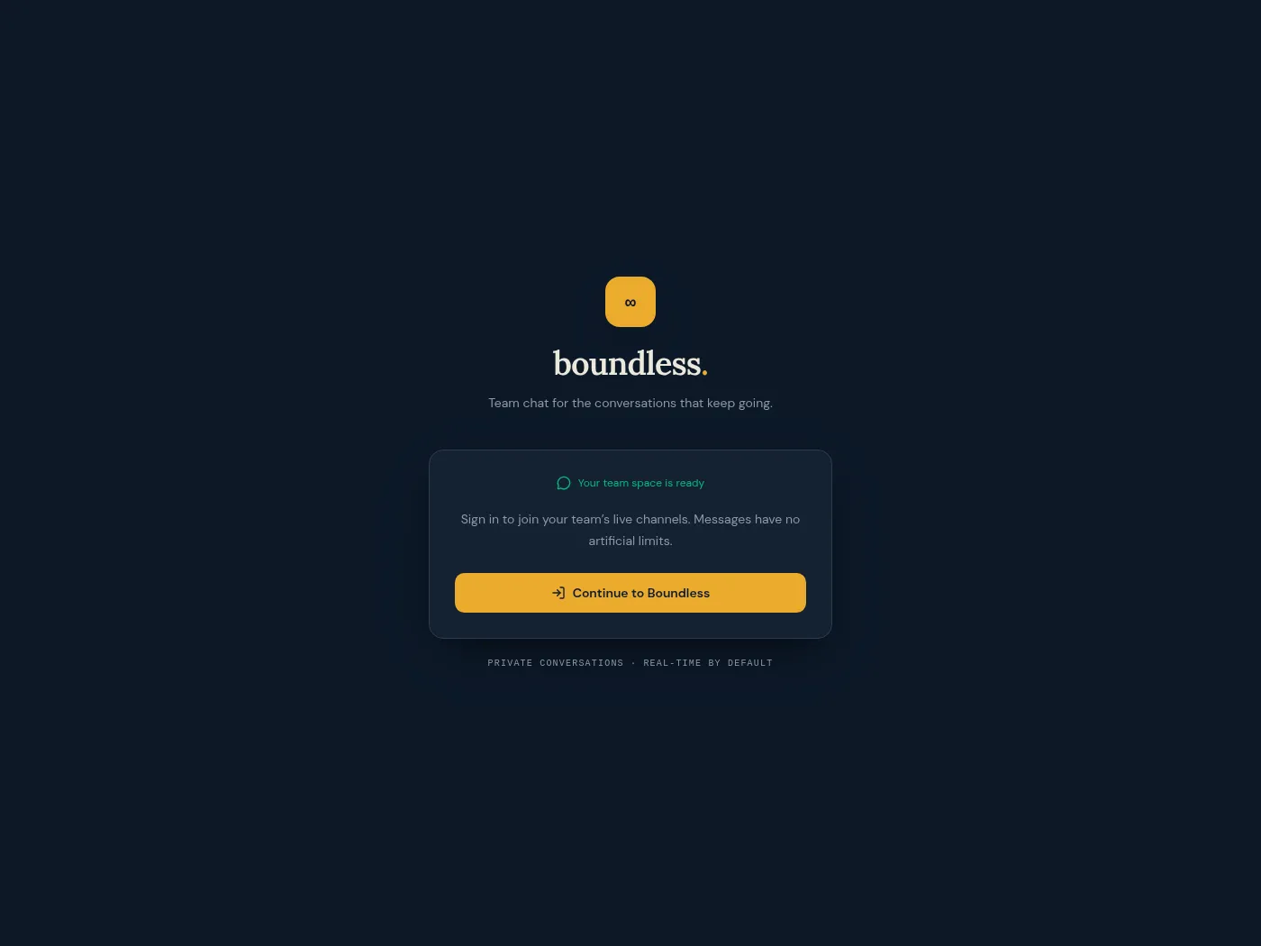 Boundless Team Chat