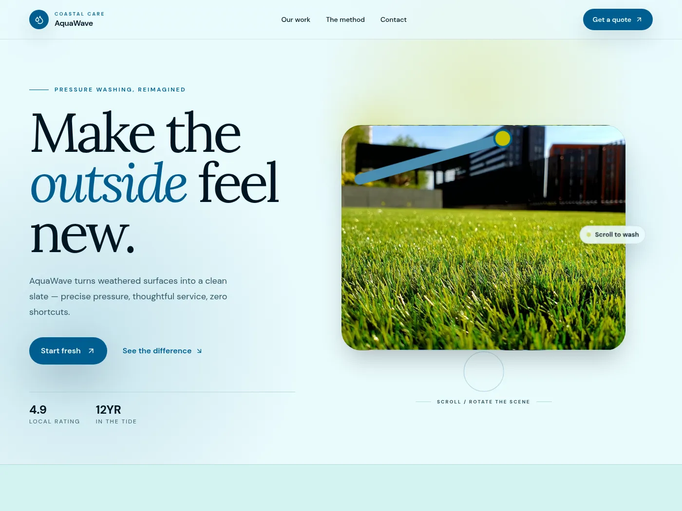 AquaWave Interactive Site