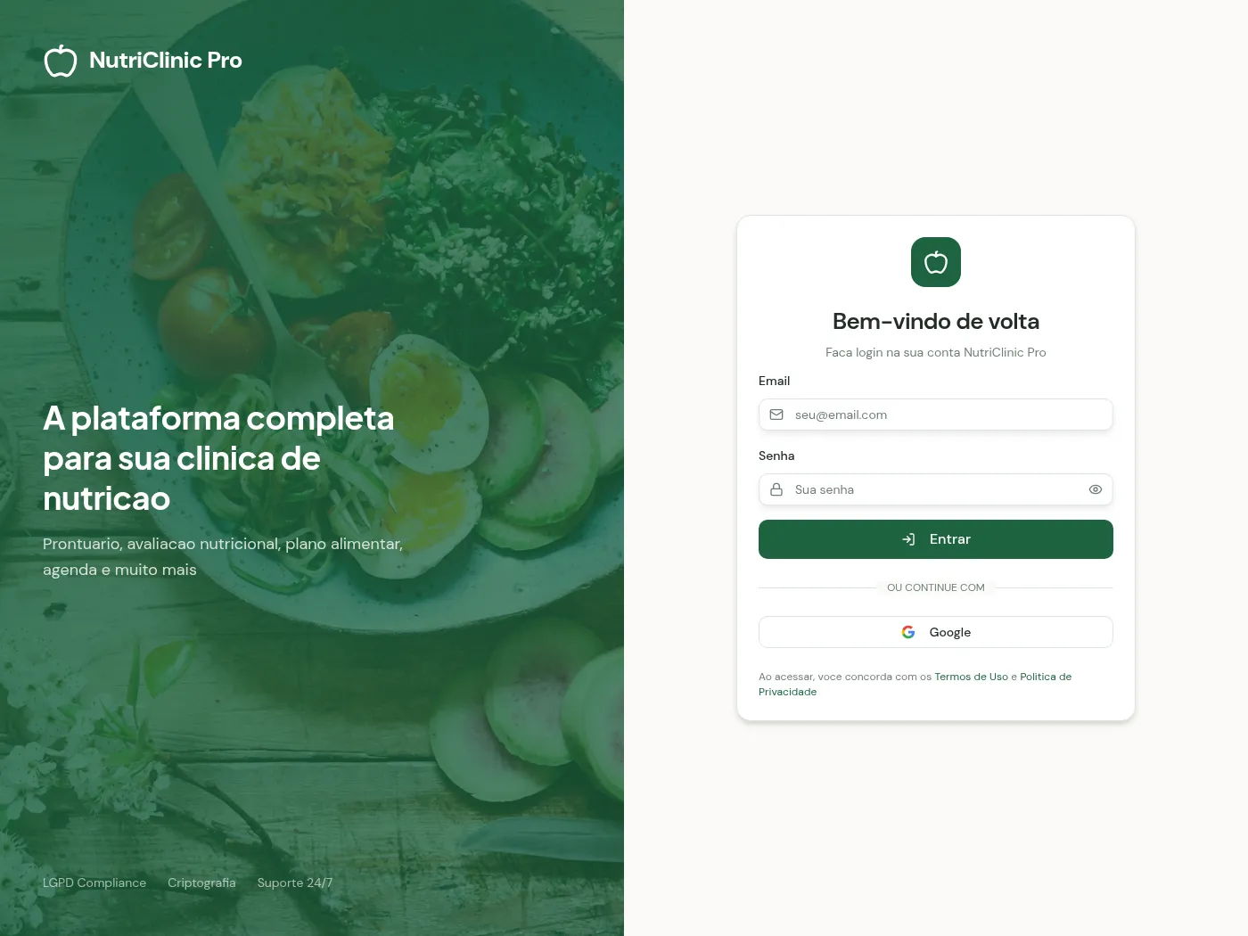 NutriClinic Pro SaaS