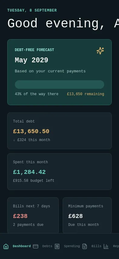 DebtDeck Mobile Manager