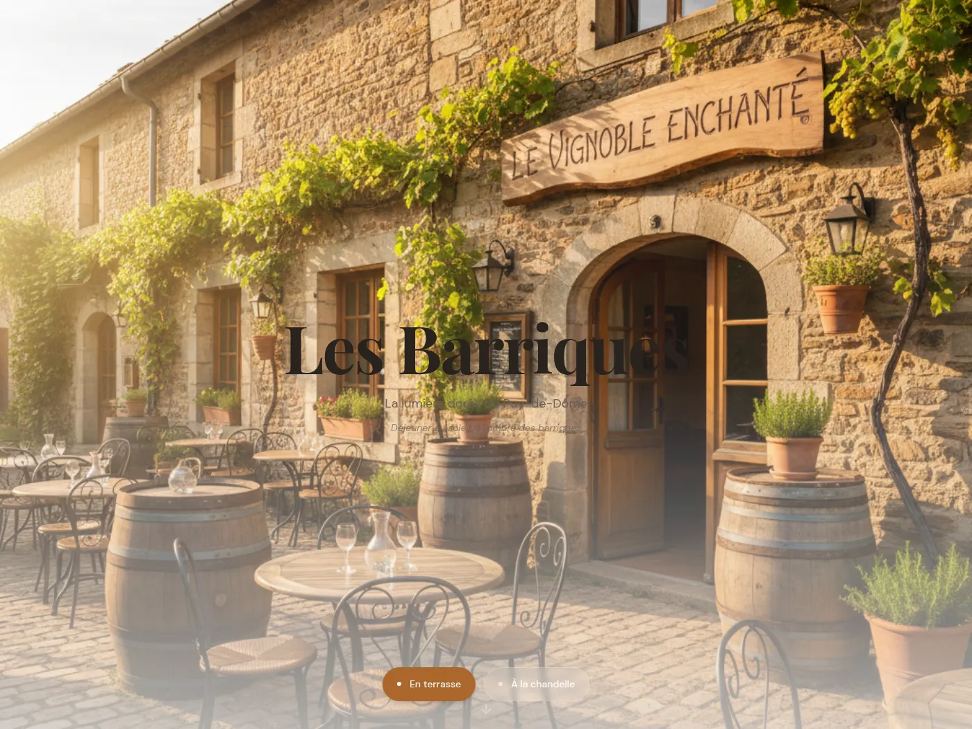Les Barriques Website
