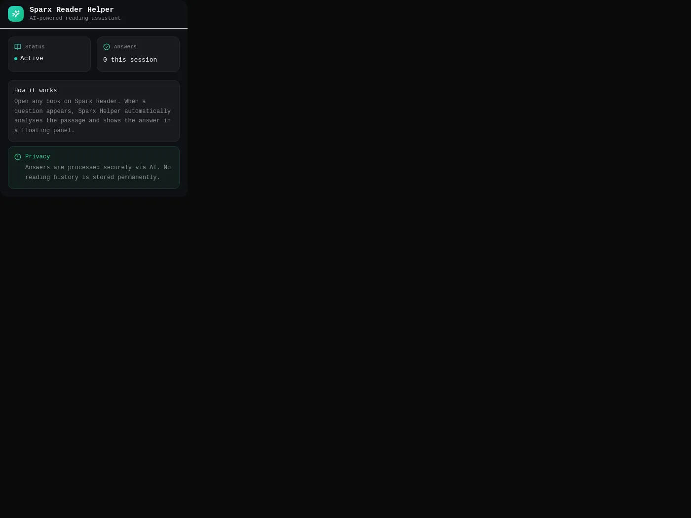 Sparx Reader Helper