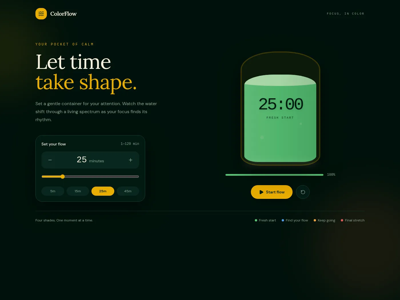 ColorFlow Timer