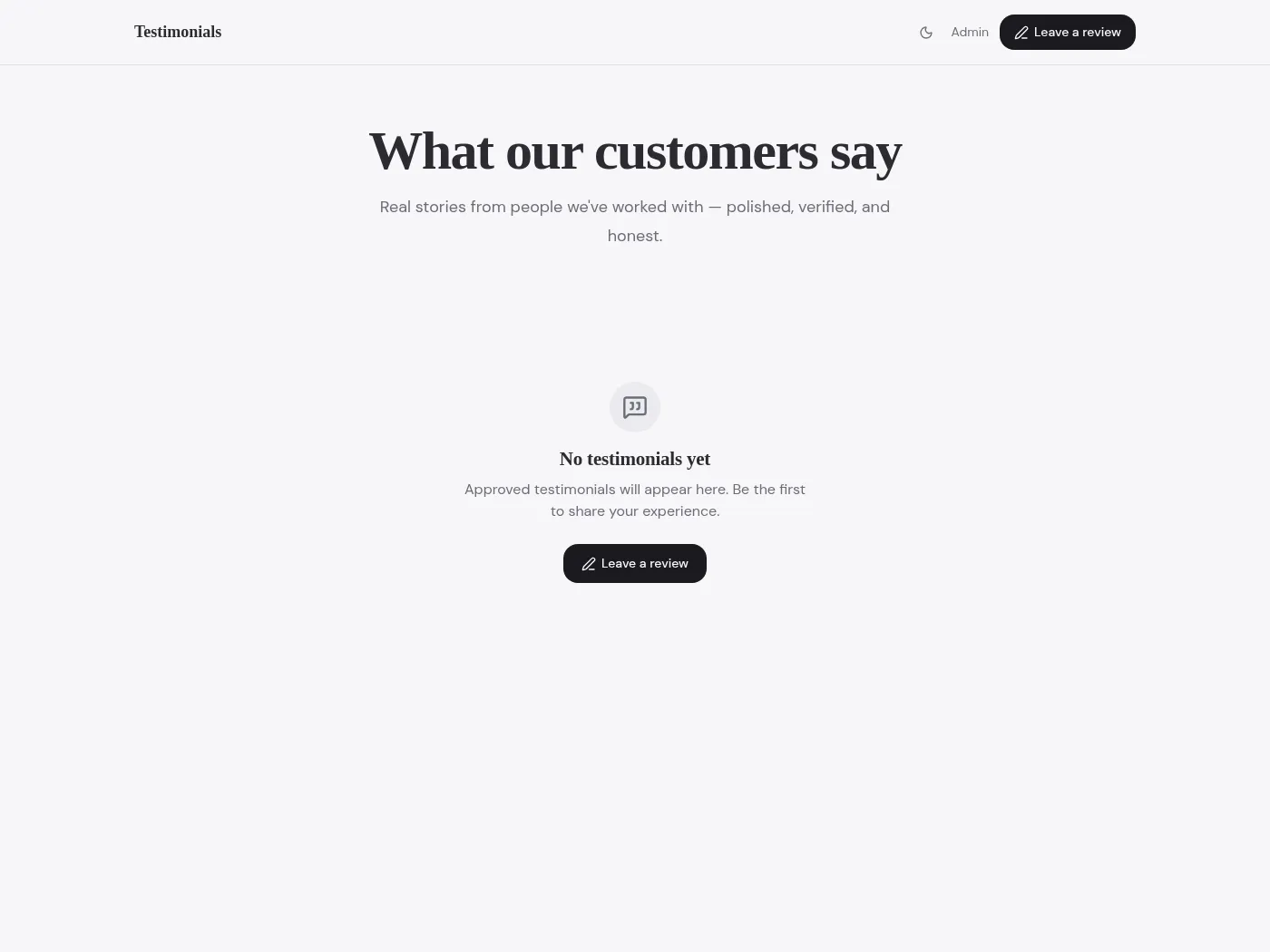 Testimonial AI Wall