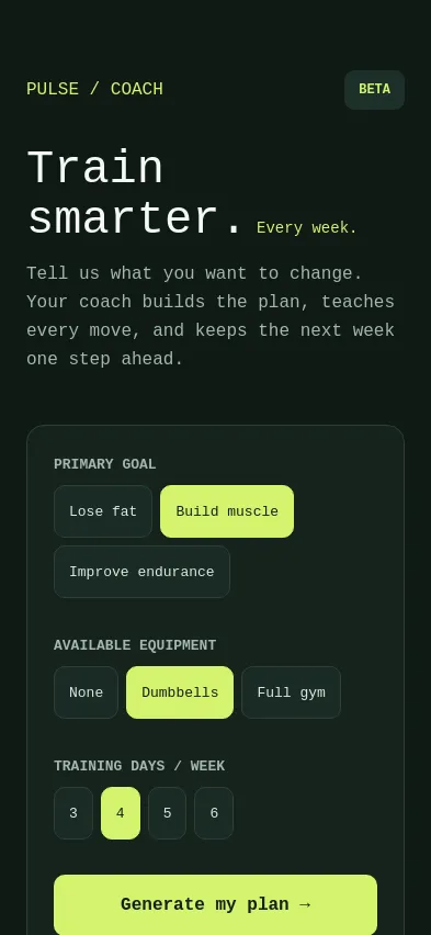 AI Workout Coach