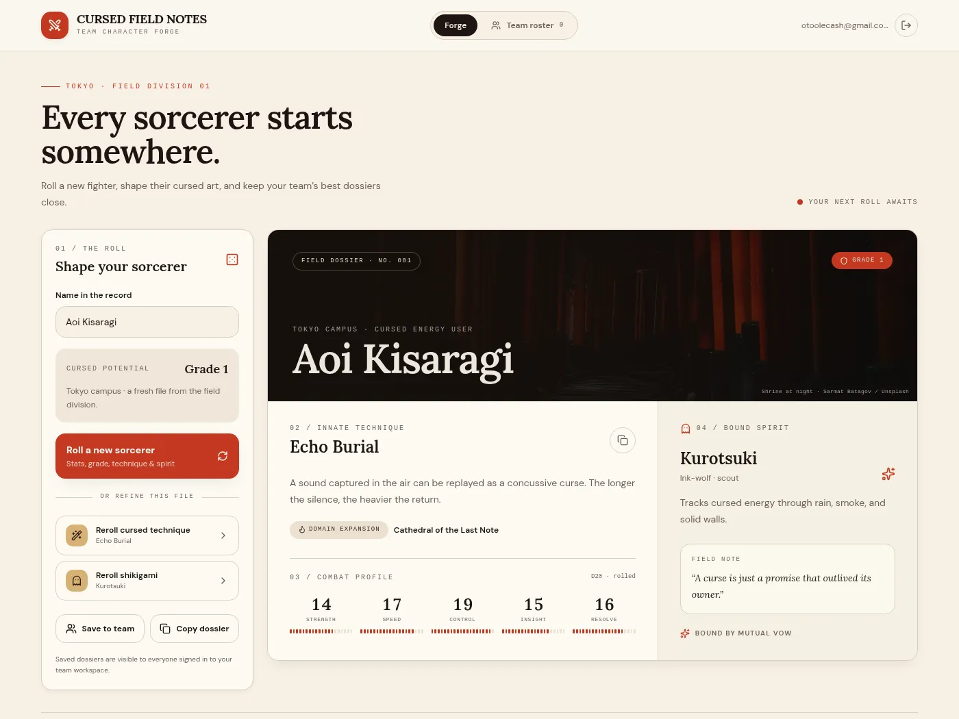 JJK Character Forge
