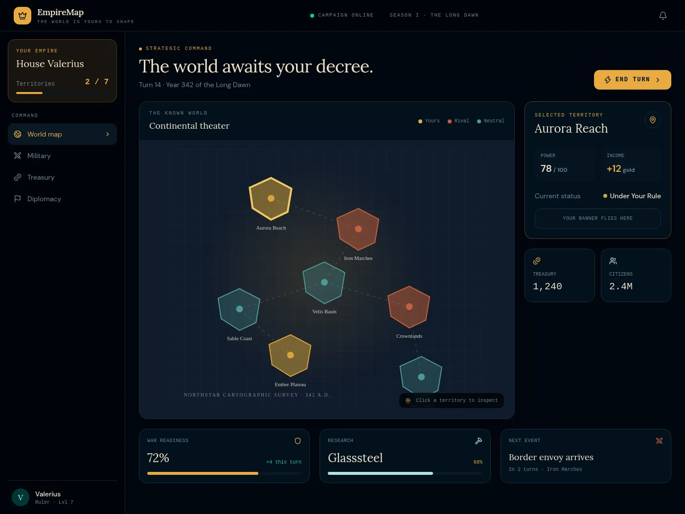 EmpireMap Strategy Game