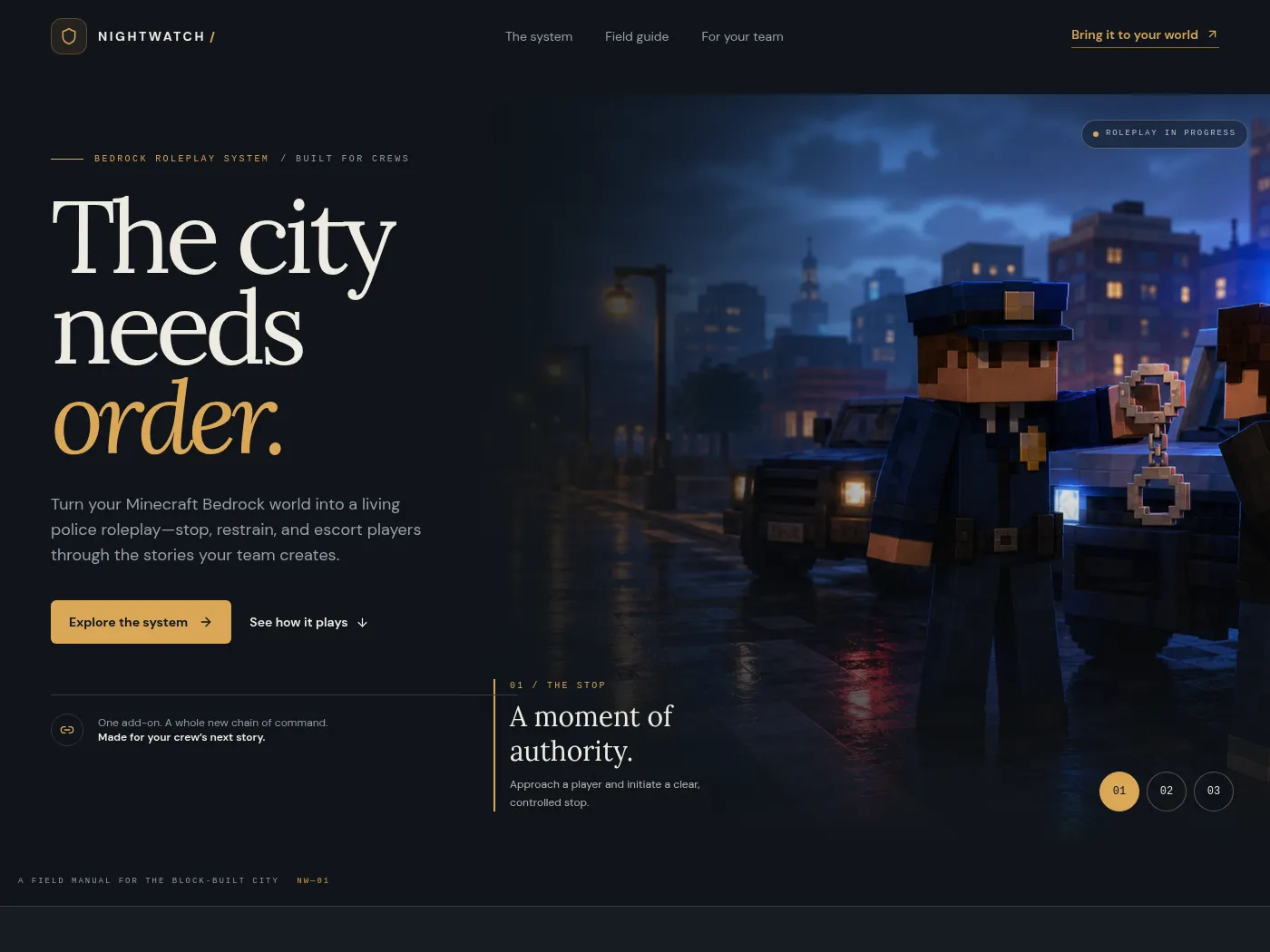 Minecraft Roleplay Police Addon