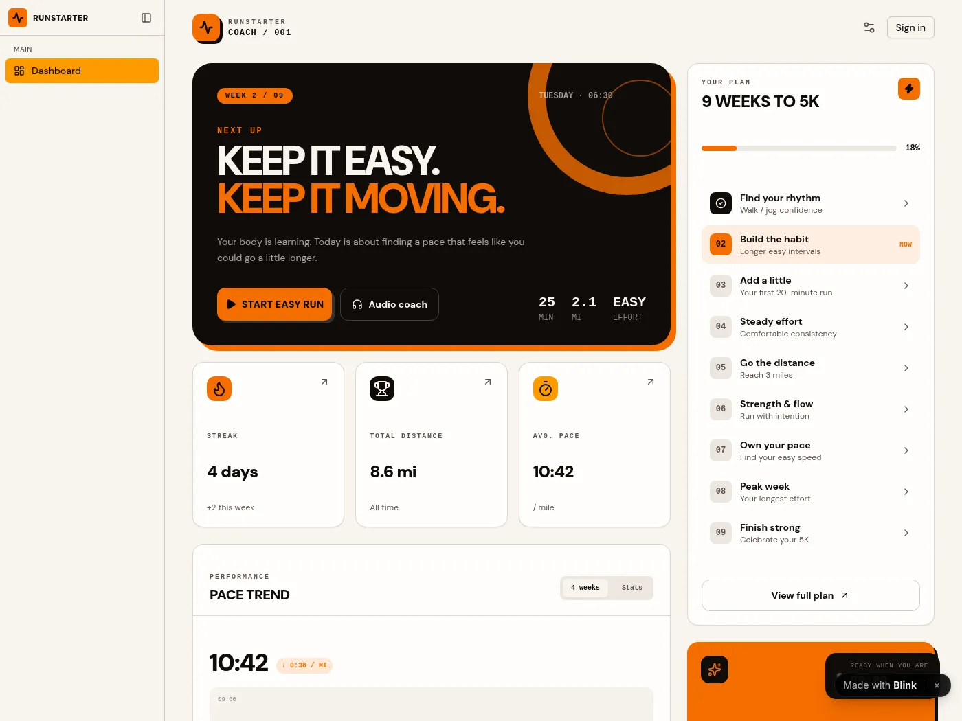 RunStarter Coach