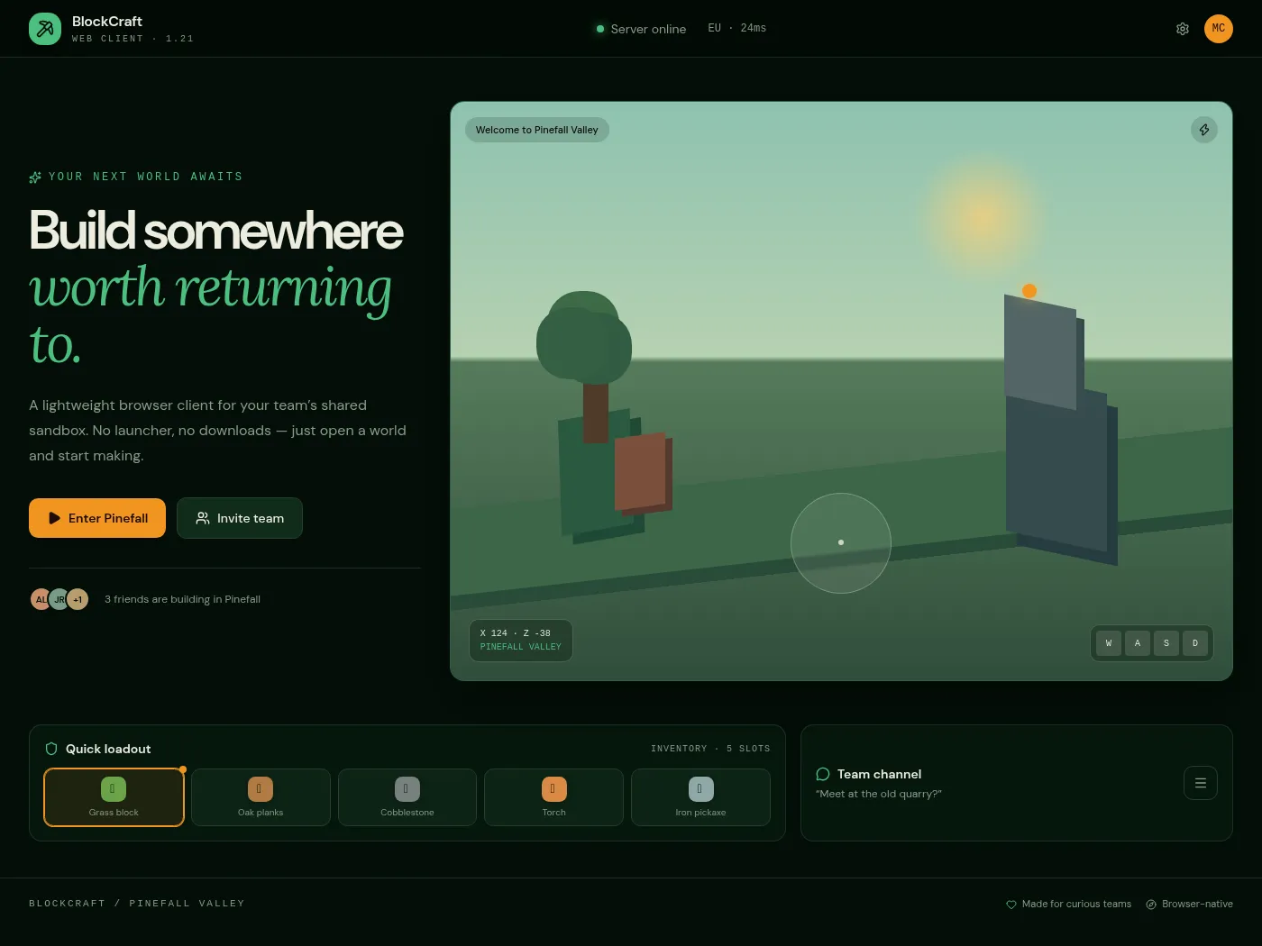 BlockCraft Web Client