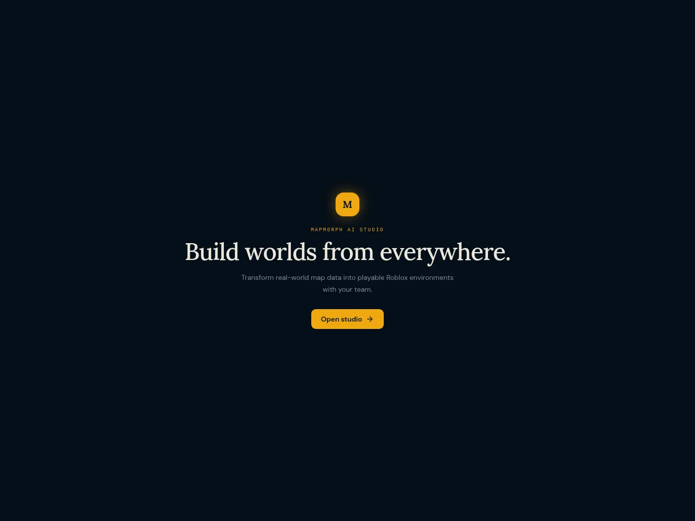 MapMorph AI Studio