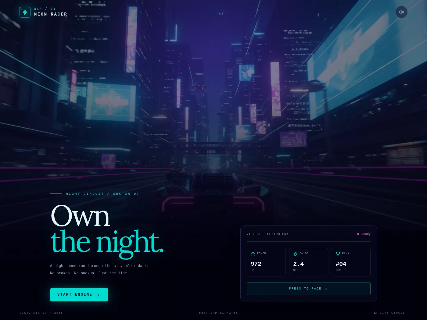 Neon Highway Racer