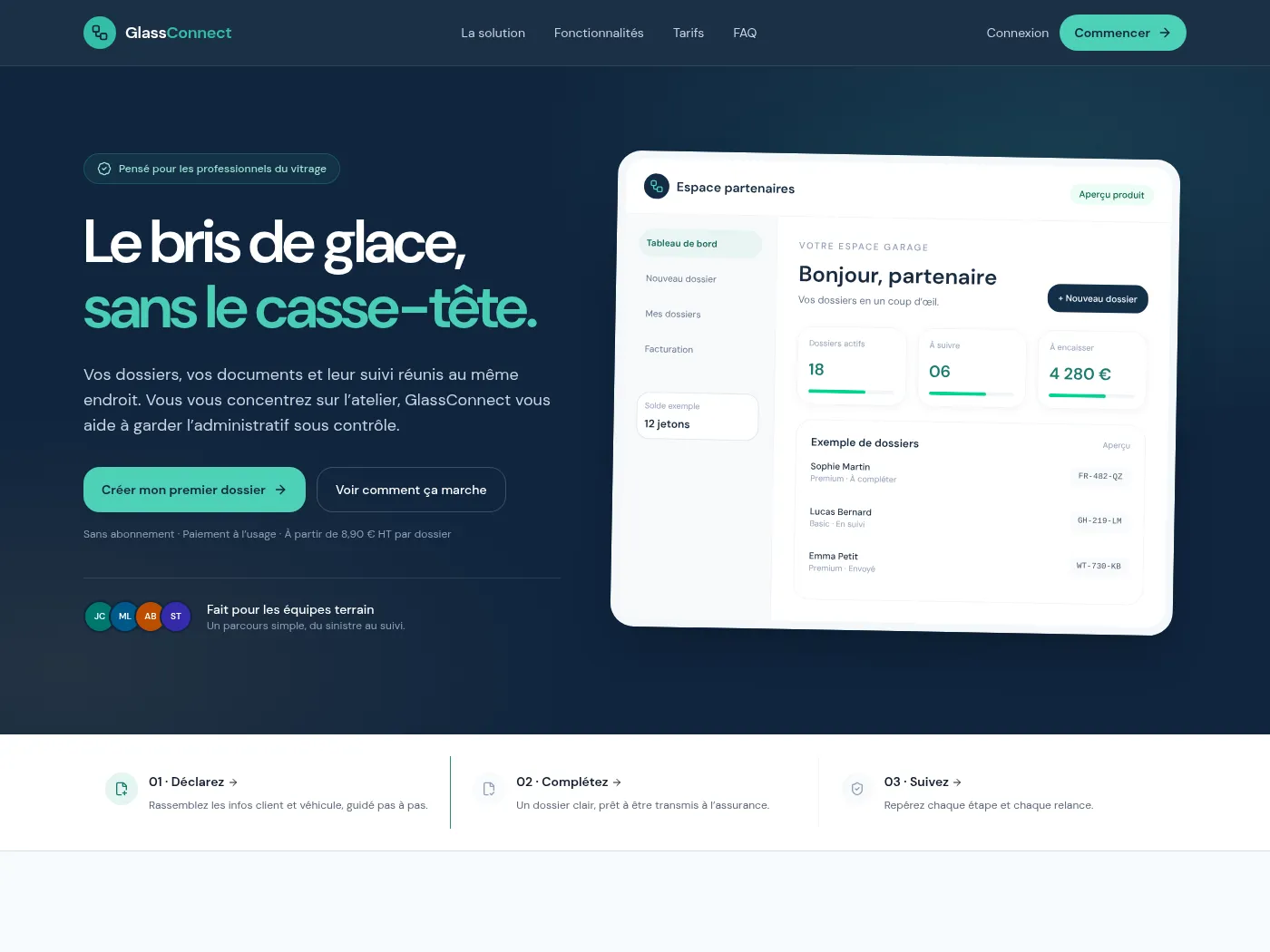 GlassConnect SaaS Platform