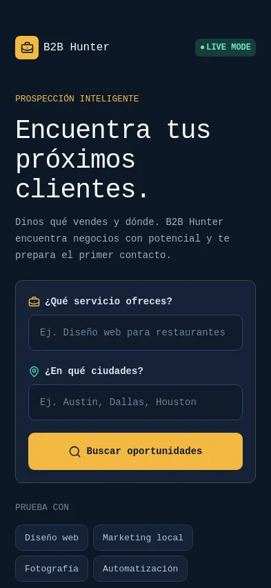 B2B Hunter App