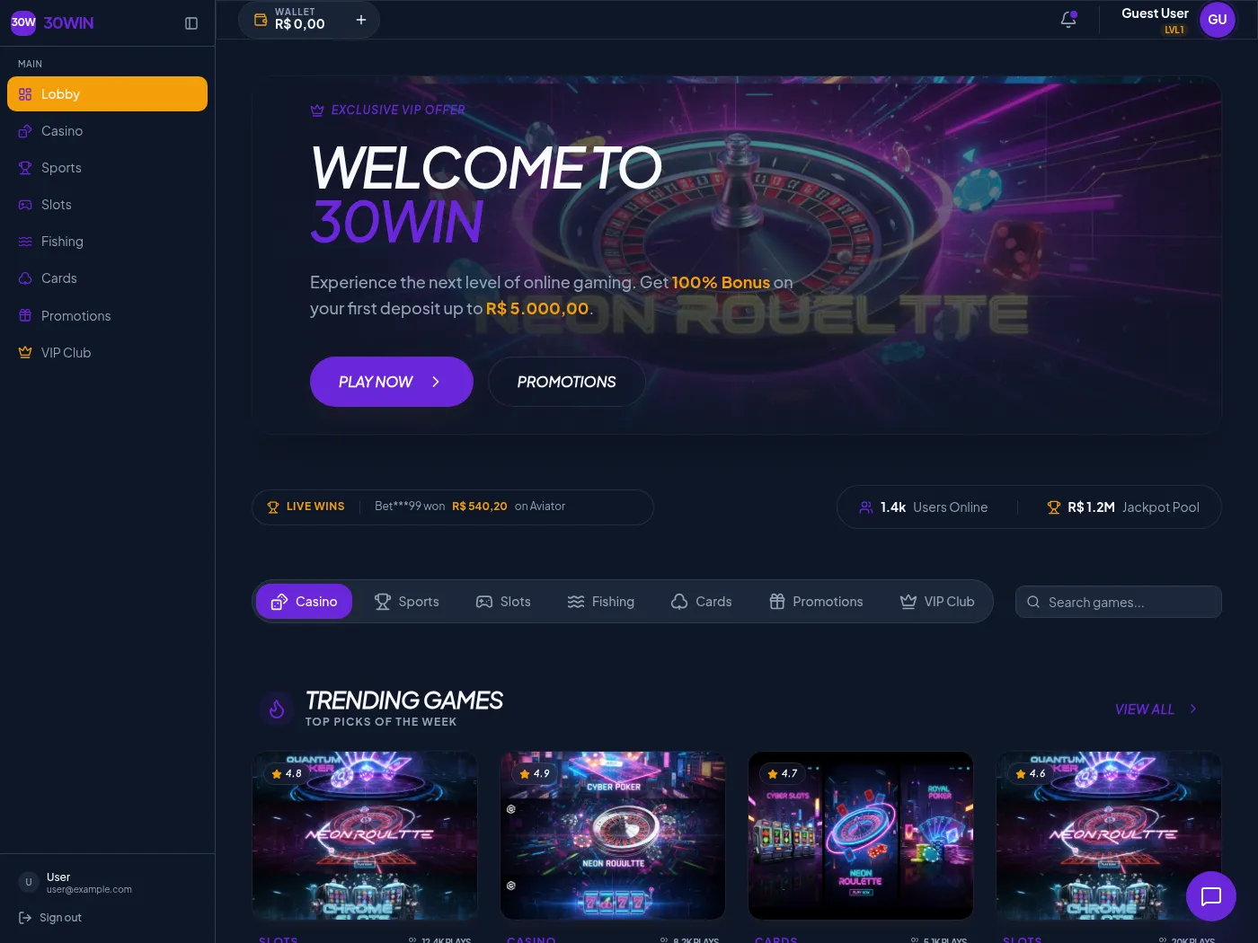 30Win Inspired Platform