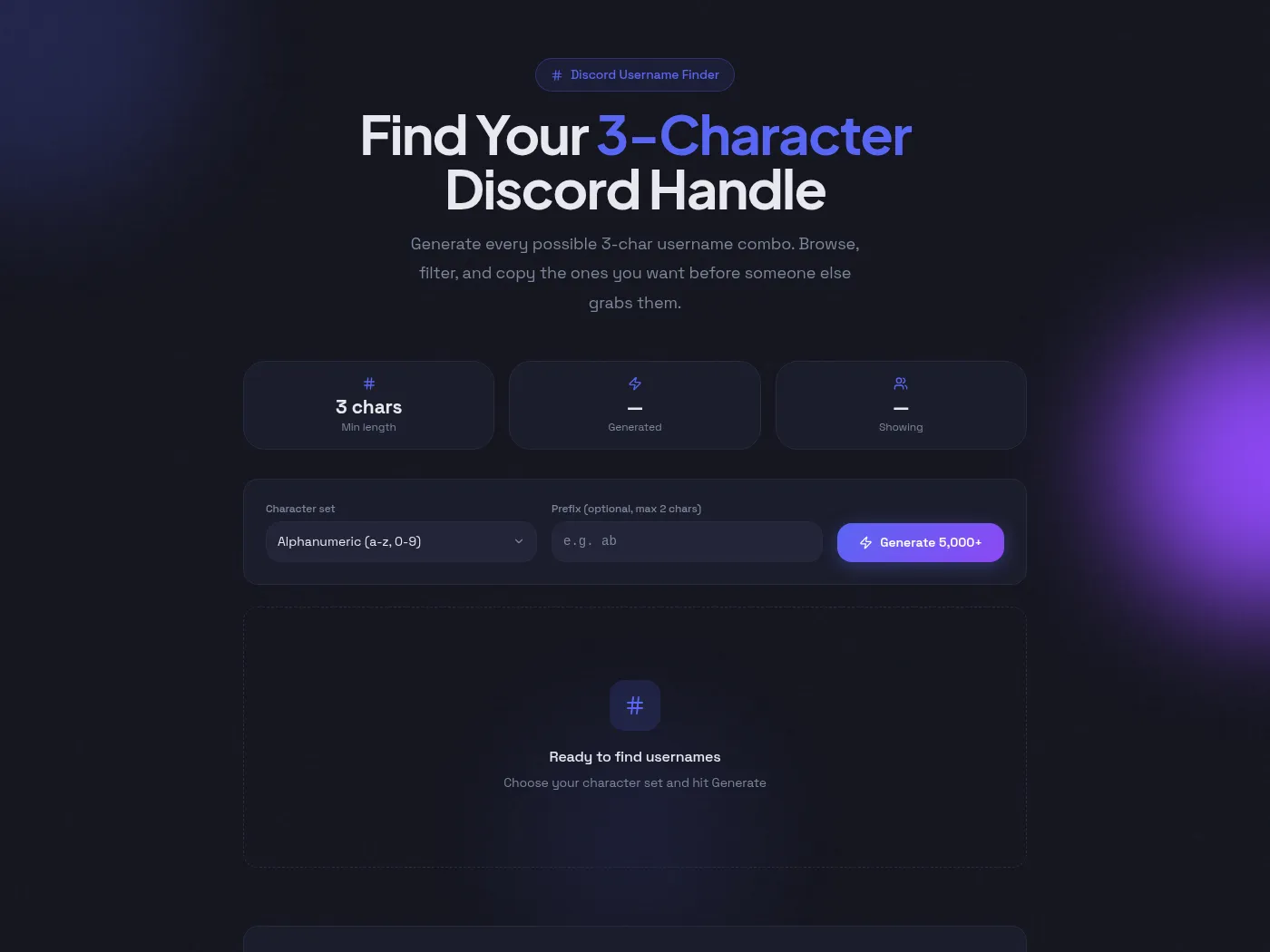 3C Discord User Finder