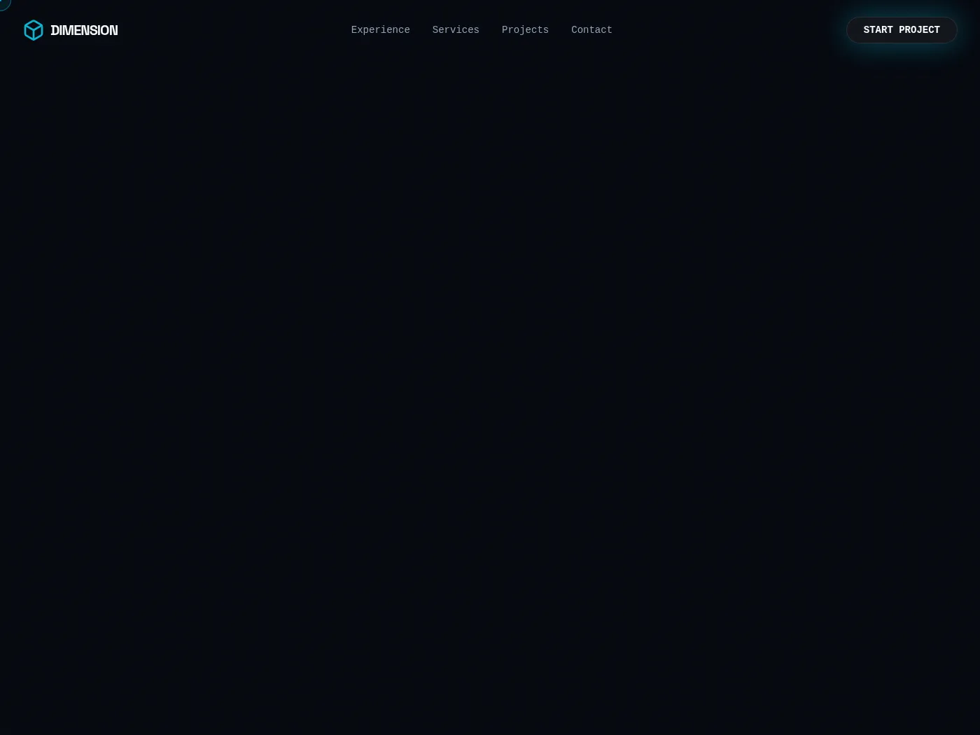 3D Agency Web Experience