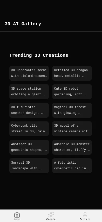 3D AI Image Creator
