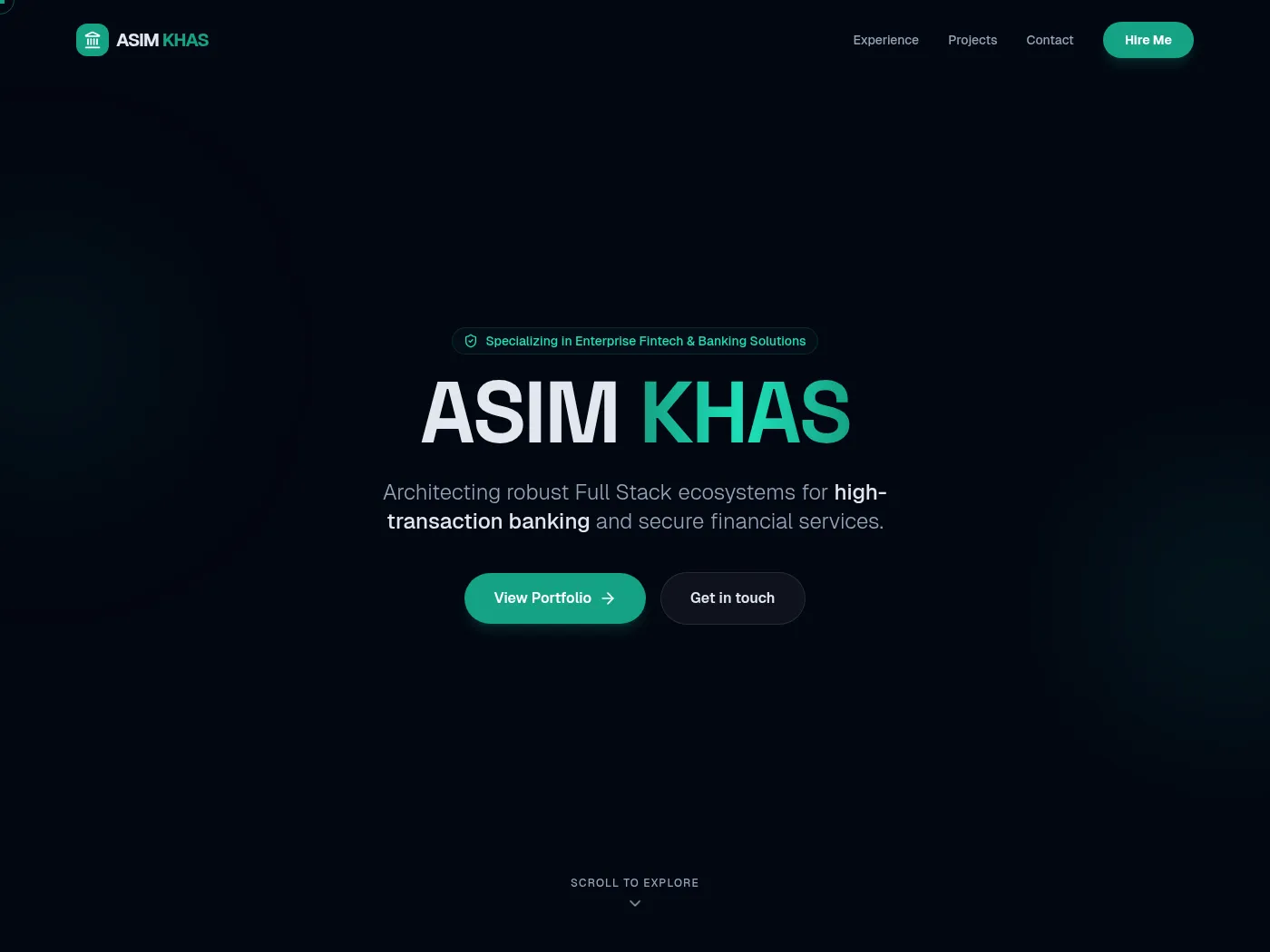 3D Animated Portfolio