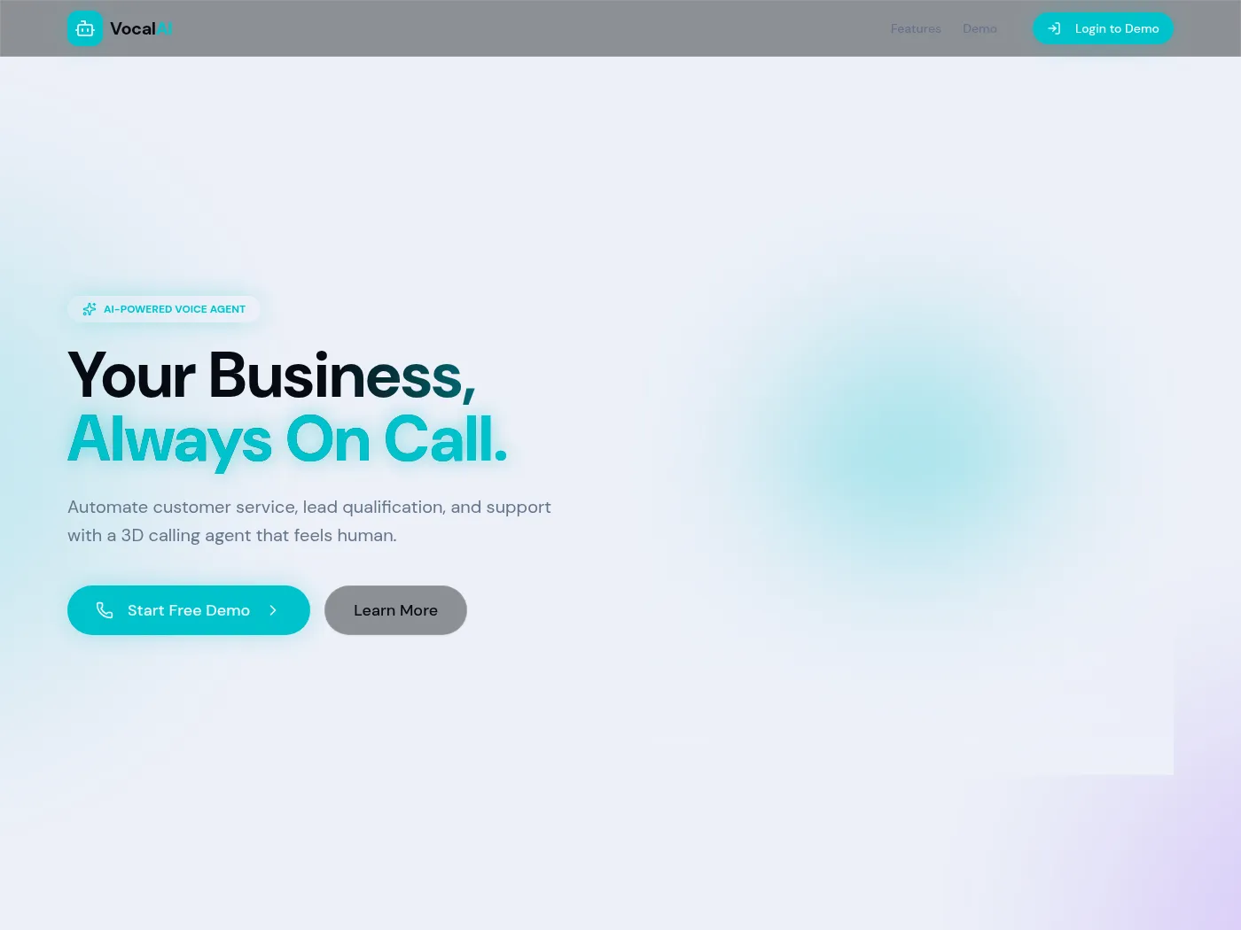 3D Call Agent Demo