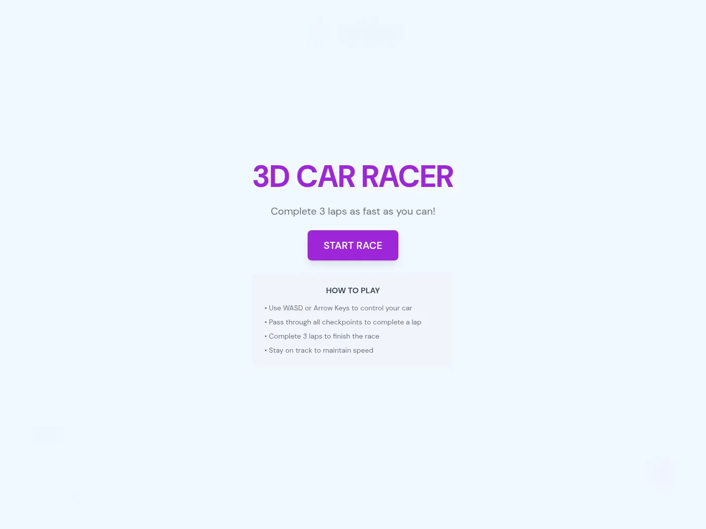 3D Car Racer
