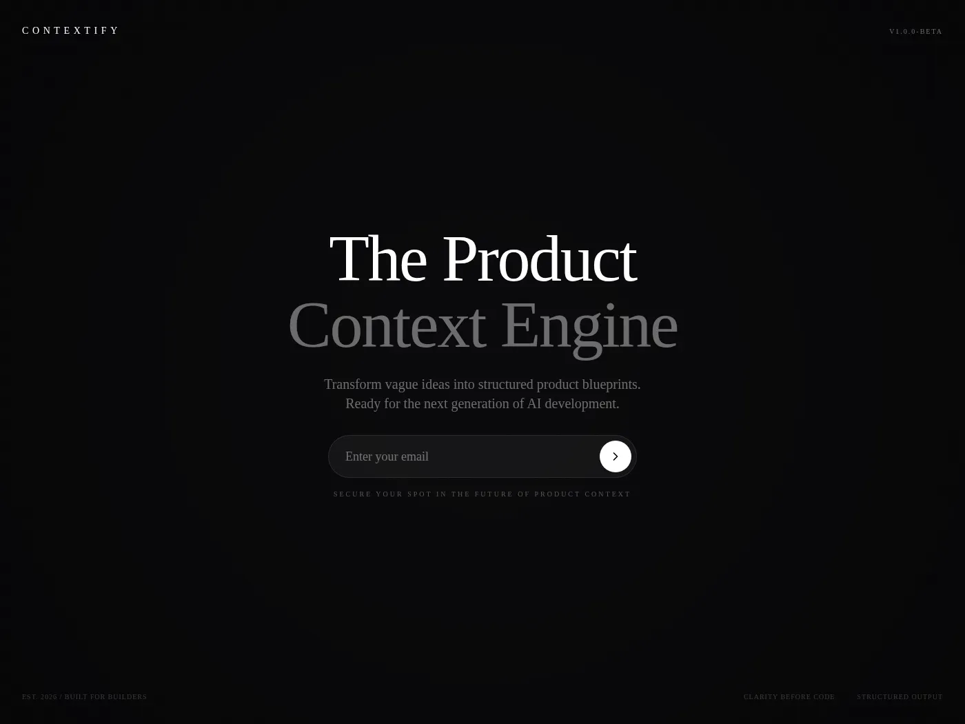CineWait Minimal 3D Page