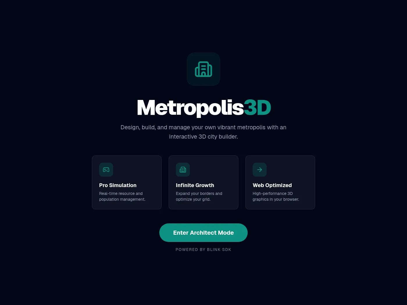 3D City Builder Game