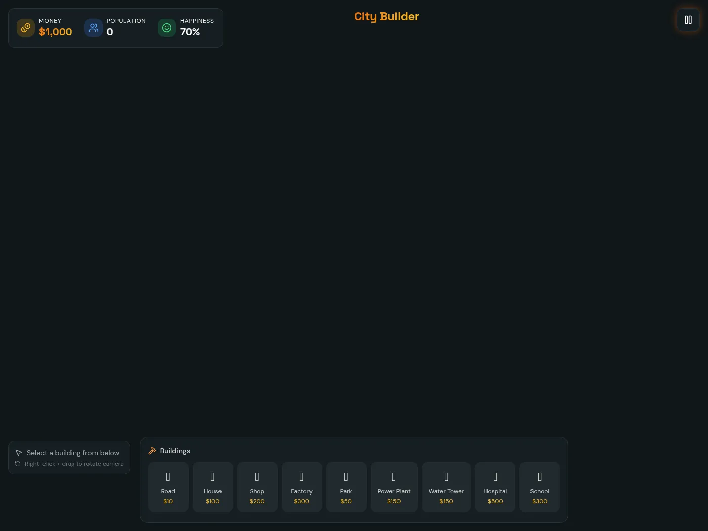 3D City Builder Game