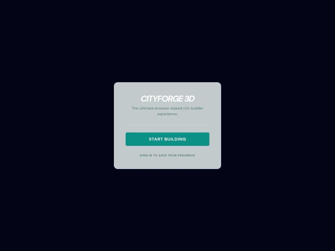 CityForge 3D