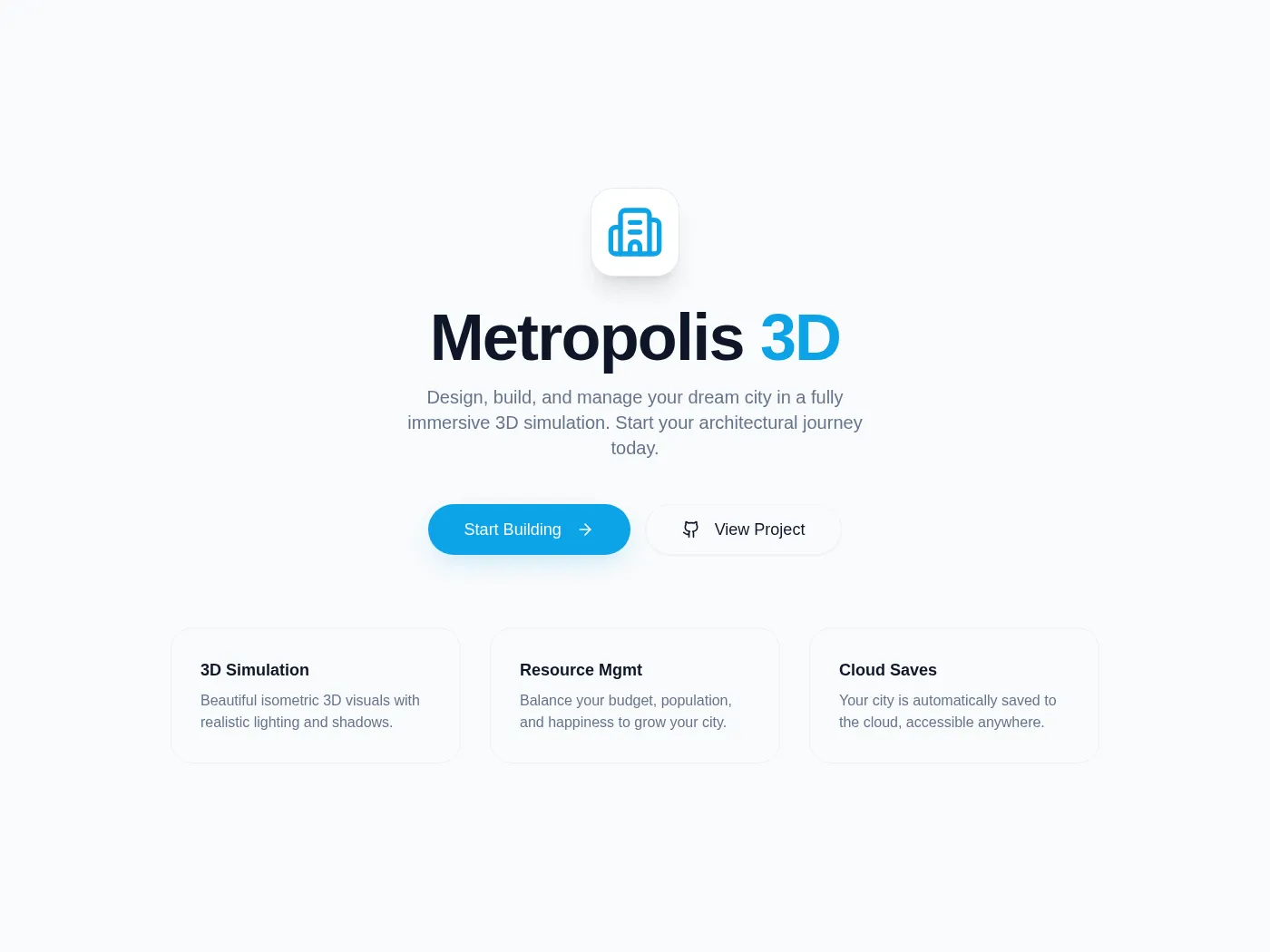 3D City Builder Game