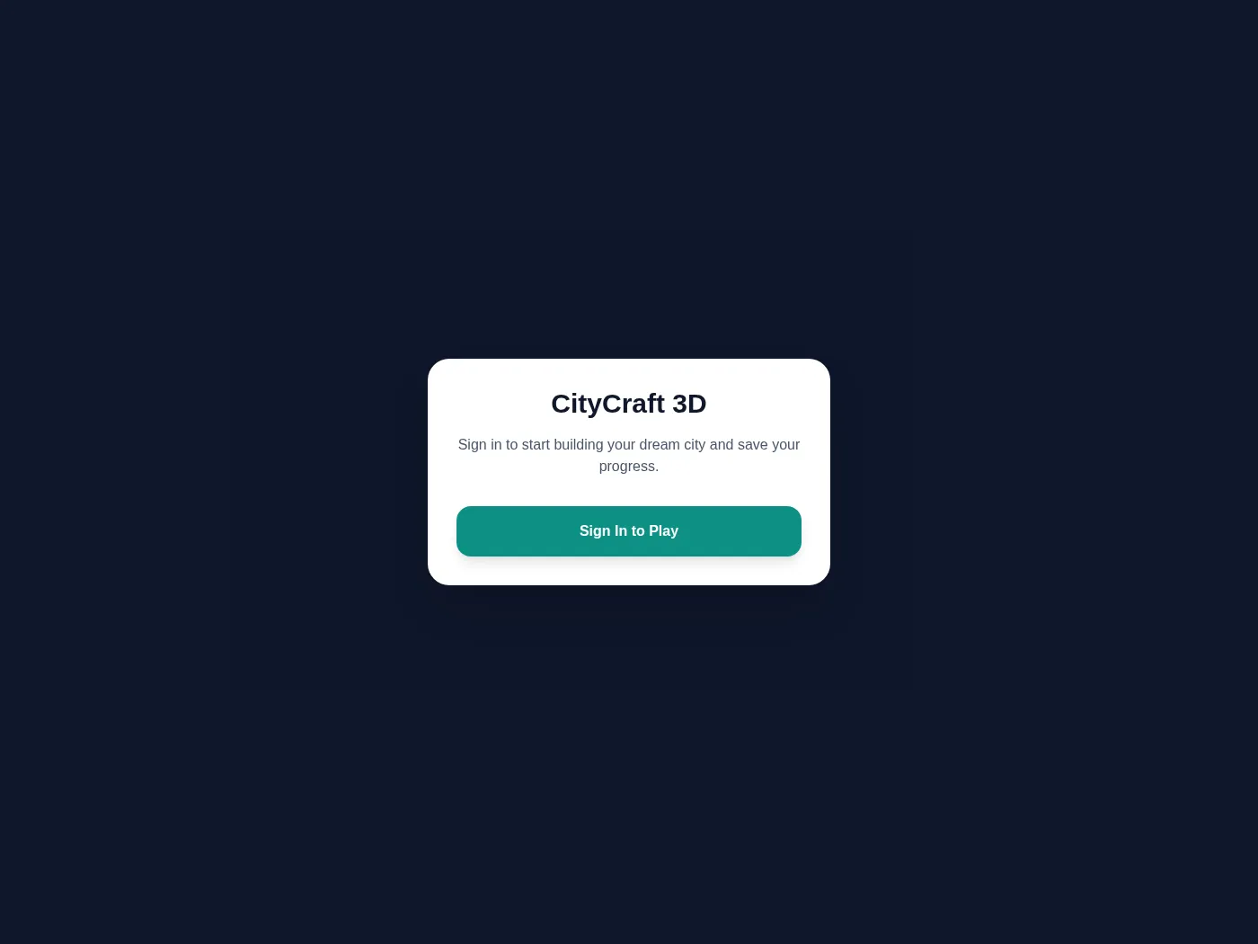 CityCraft 3D Builder