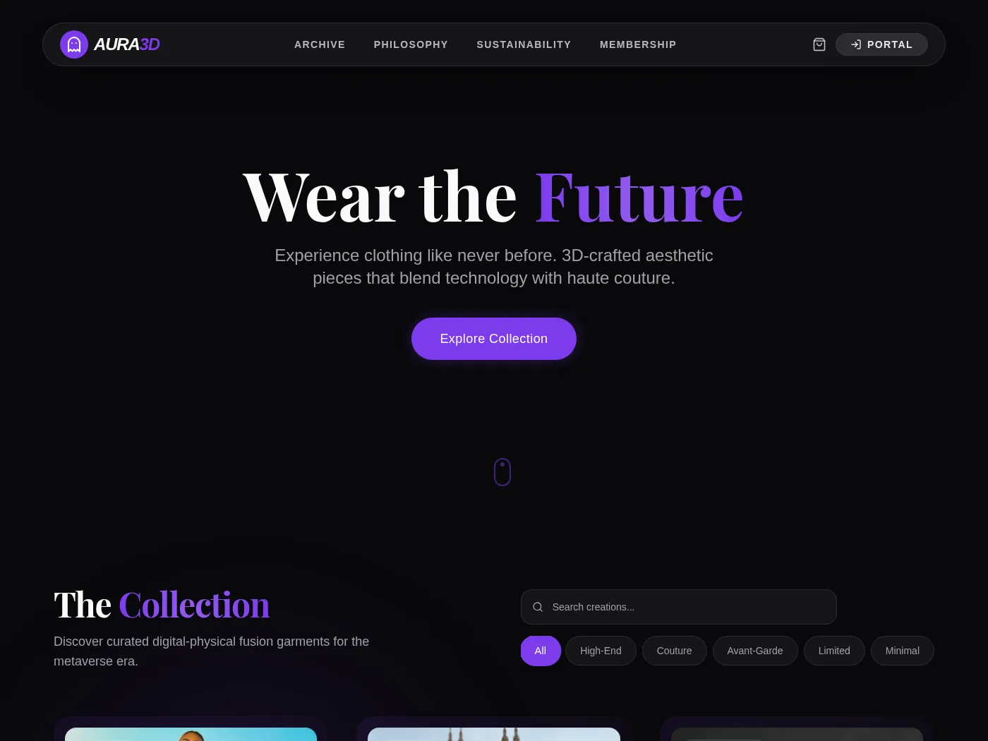 Aesthetic 3D Clothes Shop