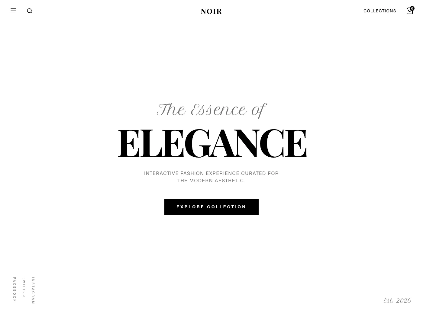 3D Fashion Web Experience