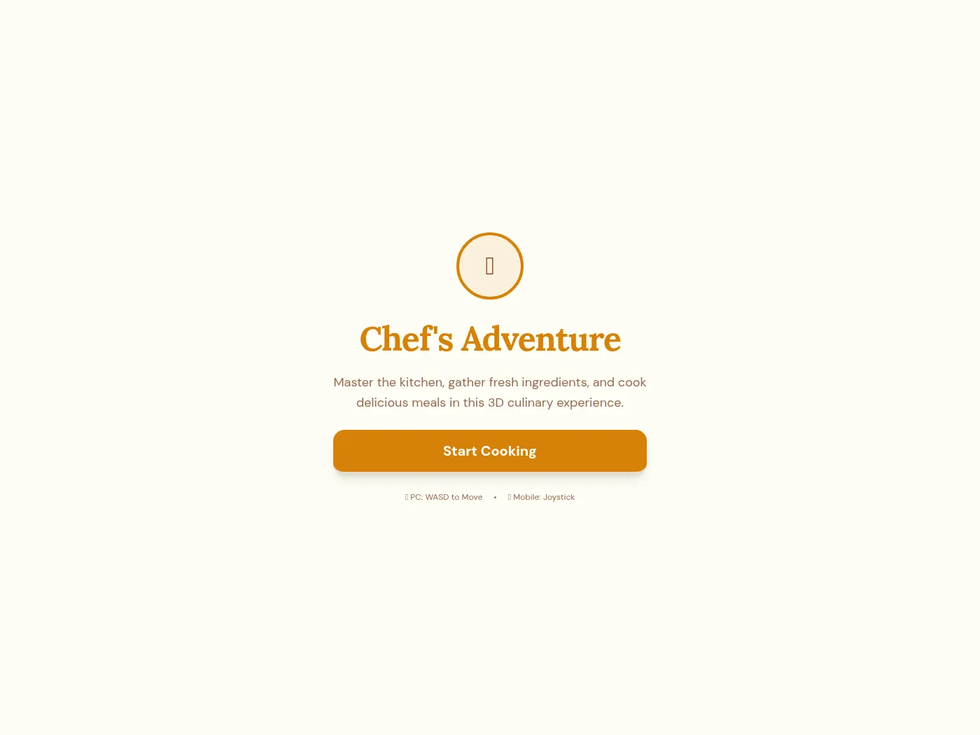 3D Cooking Adventure