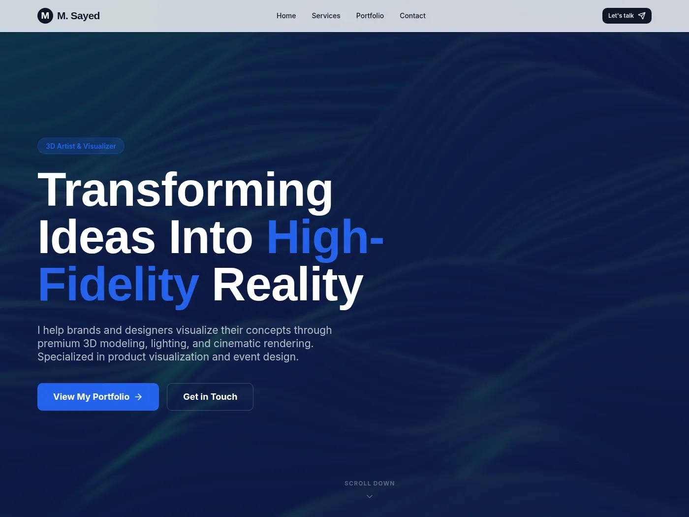 3D Design Studio Site