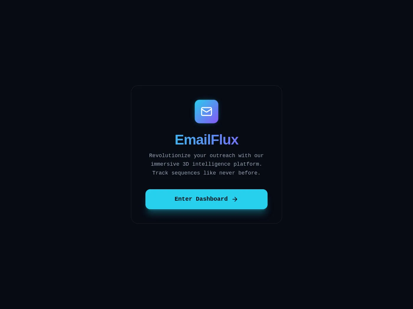 3D Email Dashboard